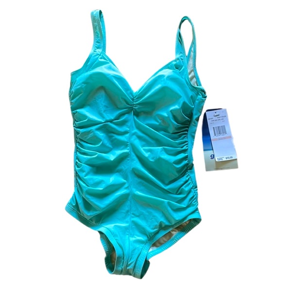 Gabar | Swim | Gabardine Ladies Girl Leg One Piece Swimsuit Size 2 ...